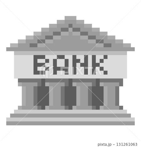 Bank pixel art vector icon, retro 8 bit...のイラスト素材 [131261063] - PIXTA