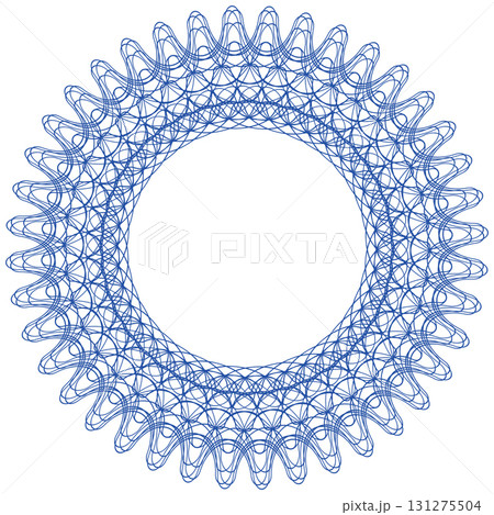 Simple blue line frames with double stroke....のイラスト素材 [131275504] - PIXTA