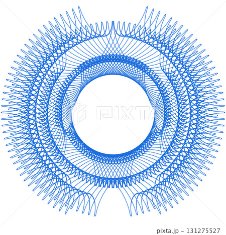 Simple blue line frames with double stroke....のイラスト素材 [131275527] - PIXTA