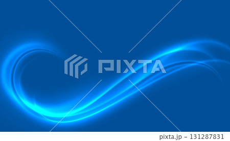 shiny and wavy trail light blue background for...のイラスト素材 [131287831 ...