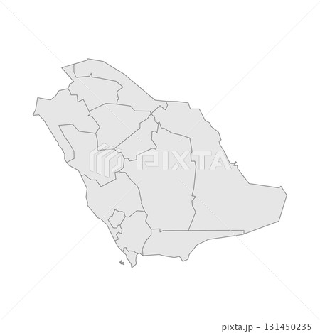 Saudi Arabia political map of administrative...のイラスト素材 [131450235] - PIXTA