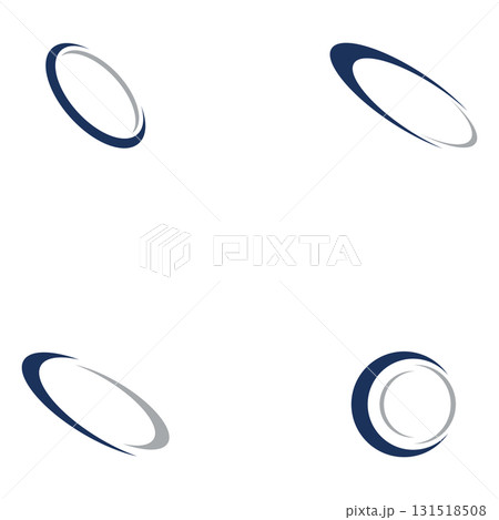 swoosh circle icon vector illustrationのイラスト素材 [131518508] - PIXTA