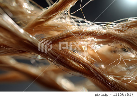 Close up of intertwined fiber strands with...のイラスト素材 [131568617] - PIXTA