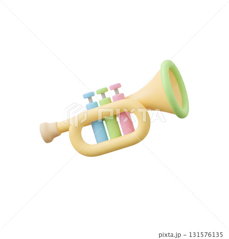 Colorful Pastel Trumpet Iconのイラスト素材 [131576135] - PIXTA