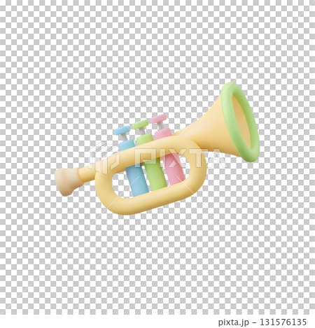 Colorful Pastel Trumpet Iconのイラスト素材 [131576135] - PIXTA