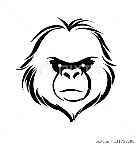 Howler Monkey. Howler Monkey simple black and...のイラスト素材 [131755190] - PIXTA