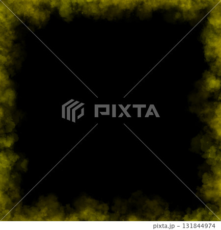 Yellow smoky square frame with transparent...のイラスト素材 [131844974] - PIXTA