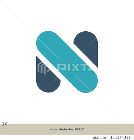 Letter N vector Logo Template Illustration...のイラスト素材 [131874351] - PIXTA