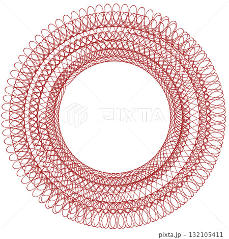 Simple red line frames with double stroke....のイラスト素材 [132105411] - PIXTA
