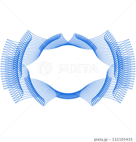 Simple blue line frames with double stroke....のイラスト素材 [132105435] - PIXTA