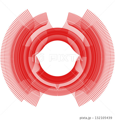 Simple red line frames with double stroke....のイラスト素材 [132105439] - PIXTA
