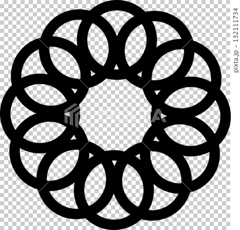 Circle overlay segments bold line for...-插圖素材 [132111734] - PIXTA圖庫