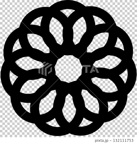Circle overlay segments bold line for...のイラスト素材 [132111753] - PIXTA