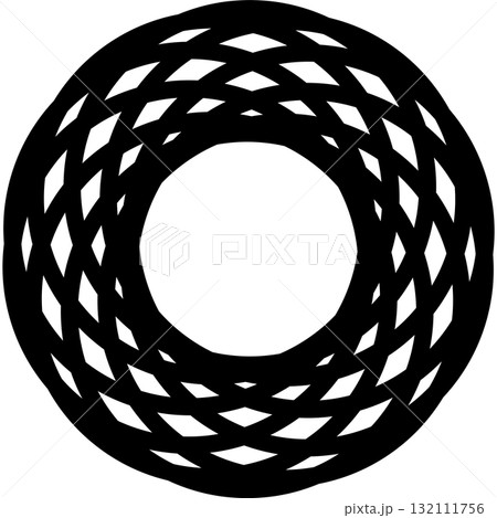 Circle overlay segments bold line for...のイラスト素材 [132111756] - PIXTA