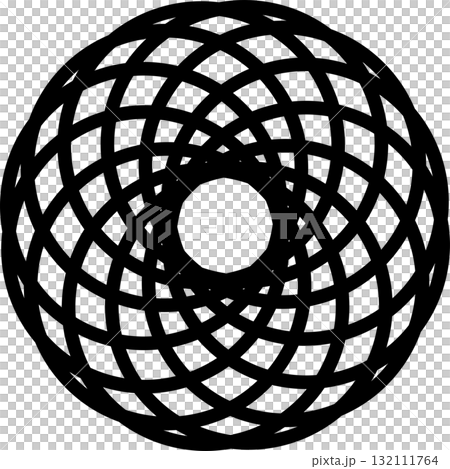 Circle overlay segments bold line for...のイラスト素材 [132111764] - PIXTA
