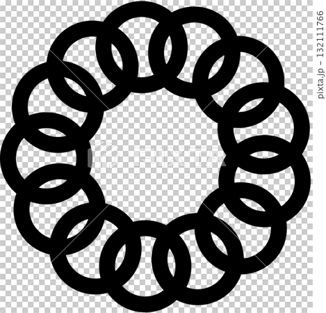 Circle overlay segments bold line for...のイラスト素材 [132111766] - PIXTA