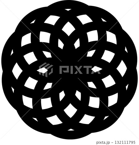 Circle overlay segments bold line for...のイラスト素材 [132111795] - PIXTA