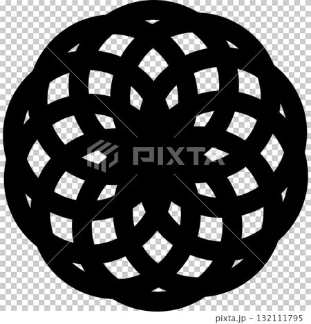 Circle overlay segments bold line for...のイラスト素材 [132111795] - PIXTA