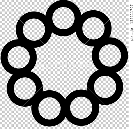 Circle overlay segments bold line for...のイラスト素材 [132111797] - PIXTA