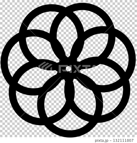 Circle overlay segments bold line for...のイラスト素材 [132111807] - PIXTA