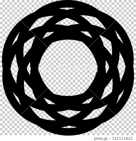 Circle overlay segments bold line for...のイラスト素材 [132111822] - PIXTA