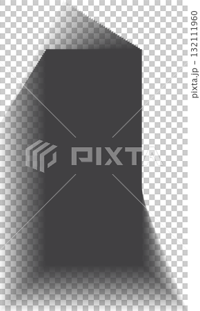Rectangle shadow. Falling gray shades from...のイラスト素材 [132111960] - PIXTA