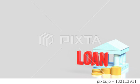 The Loan and coins for Business concept 3d...のイラスト素材 [132112911] - PIXTA