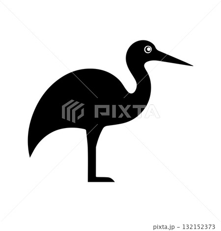 Modern Robotic Stork Symbol for Innovative...のイラスト素材 [132152373] - PIXTA