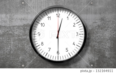 Time at half past 12 o clock - classic analog...のイラスト素材 [132164911] - PIXTA