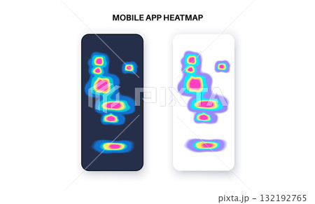 Mobile app heatmapのイラスト素材 [132192765] - PIXTA