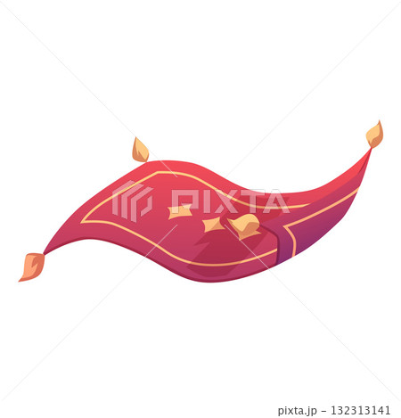 Magic flying carpet design, fairytale Persian...のイラスト素材 [132313141] - PIXTA