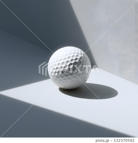 Golf ball mockup spotlight minimal composition...のイラスト素材 [132370502 ...