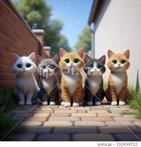 わたしはノラネコ I am Nora Cat I am a stray catのイラスト素材 [132459712] - PIXTA