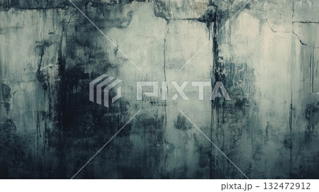 desaturated graffiti wall muted colors textured...のイラスト素材 [132472912 ...
