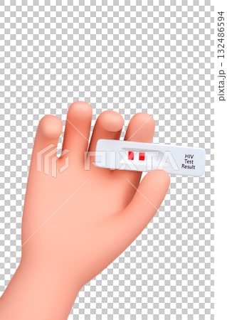 3d cartoon hand holding medical device showing...のイラスト素材 [132486594 ...
