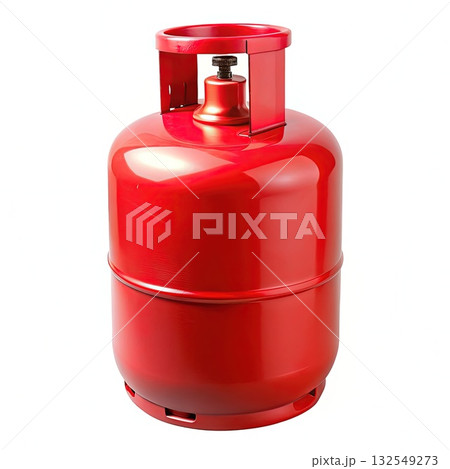 Red Propane Tank on White Background....のイラスト素材 [132549273] - PIXTA