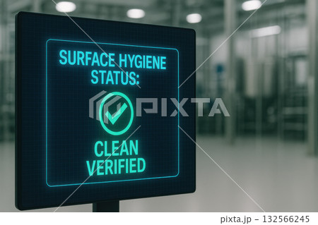 Digital monitoring interface with green check...のイラスト素材 [132566245] - PIXTA