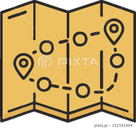 yellow light box with shadow on white backgroundのイラスト素材 [132591804] - PIXTA