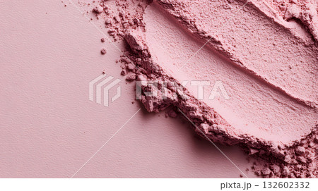 Pink cosmetic powder spread on smooth surface...のイラスト素材 [132602332] - PIXTA