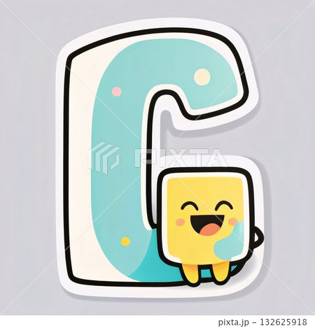 Cute cartoon character letter C for kids....のイラスト素材 [132625918] - PIXTA