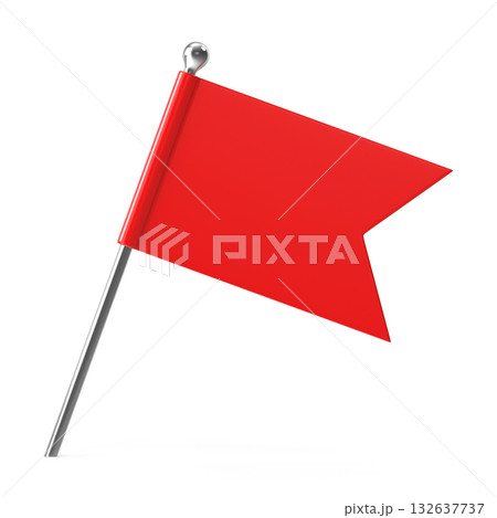 Red Flag Pin for Important Points and Markersのイラスト素材 [132637737] - PIXTA