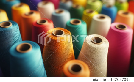 Fabric yarn polyester line pattern industrial...のイラスト素材 [132657092] - PIXTA
