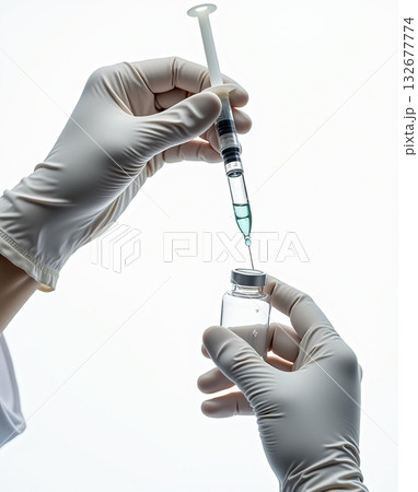 Doctor's Hands in Sterile Gloves Drawing Teal...のイラスト素材 [132677774] - PIXTA