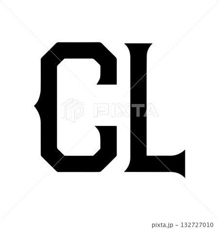 Minimal Black CL Symbol Expressing Elegance,...のイラスト素材 [132727010] - PIXTA