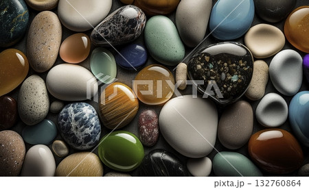 Smooth marble stone pattern abstract textureのイラスト素材 [132760864] - PIXTA