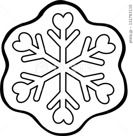 Christmas Cookies Outline Doodle Hand Drawnのイラスト素材 [132763110] - PIXTA