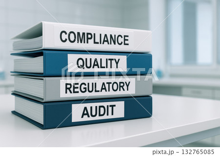 Stack of compliance, quality, regulatory, and...のイラスト素材 [132765085] - PIXTA