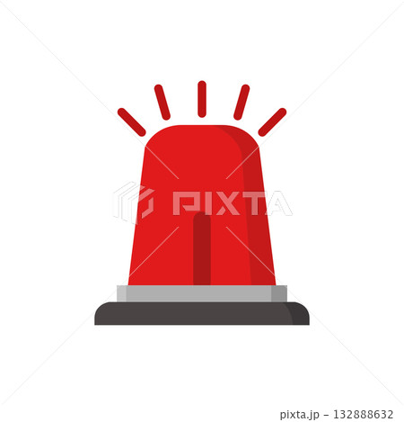 Siren alarm illustrated in vectorのイラスト素材 [132888632] - PIXTA