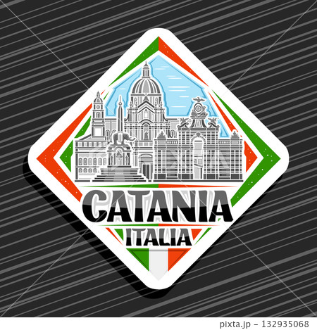 Vector logo for Cataniaのイラスト素材 [132935068] - PIXTA