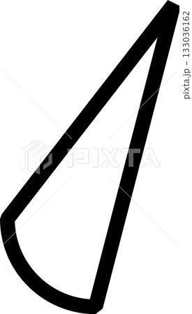 Triangle line bold. Geometric graphic elementのイラスト素材 [133036162] - PIXTA